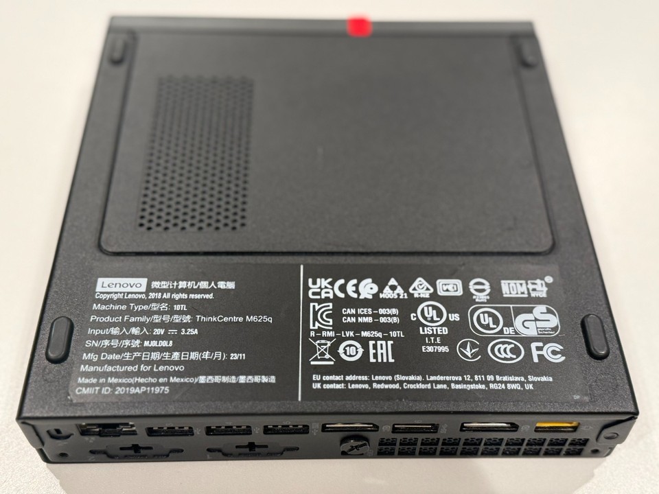 Lenovo ThinkCentre M625 Mini AMD A49120C 8GB Memory 128GB SSD Windows ...