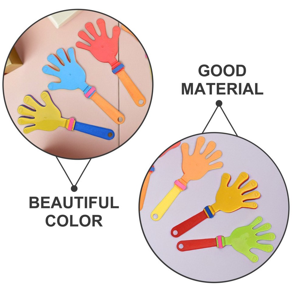 12 Pcs Cheering Noise Maker Party Supplies Colored Hand Clappers | eBay ...