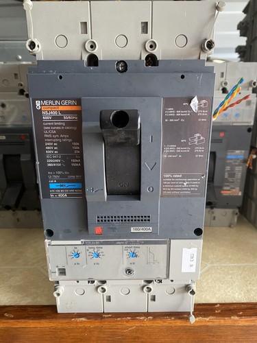 Merlin Gerin Circuit Breaker w/ Adapter Base And Fingers/forks NSJ400A ...