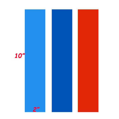 10" Tri Color Strip KK Vinyl Sticker Decal Trim For BMW 3 4 5 6 M3 M5 ...