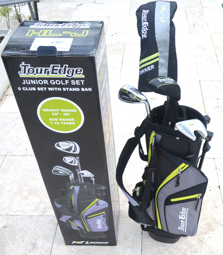 Tour Edge HL- Junior 7-10 Graphite Set+ Driver Hybrid 9/W Putter & Bag ...