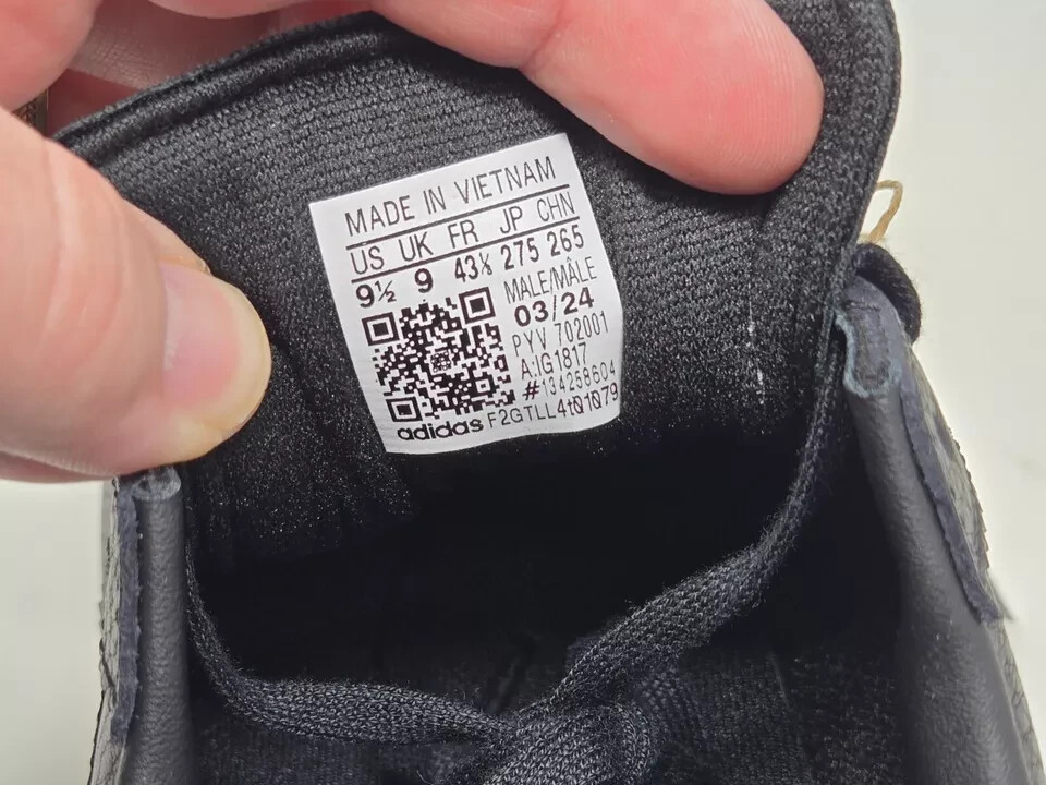 adidas Originals Samoa Men's Multi Sizes Triple Black Shoes White ...