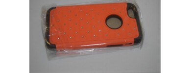 Iphone 6 case orange studded in back | eBay