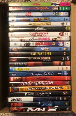 Lots of 23Used ASSORTED DVD Movies 23 Bulk DVDs Used DVDs Lot Wholesale ...