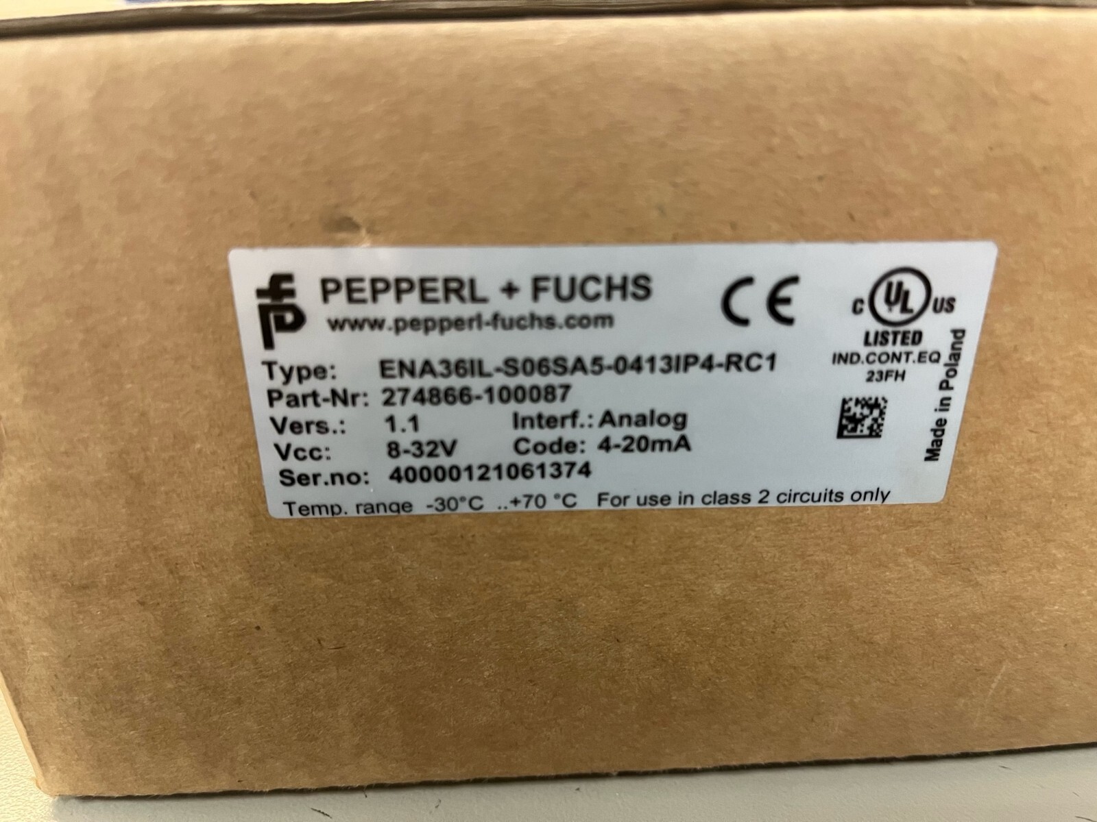 Pepperl+Fuchs ENA36IL-S06SA5-0413IP4-RC1 absolute encoder, analog output 1Pcs | eBay