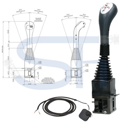 Joystick Einhandhebel Griff Taster Kreuzhebel Frontlader ...