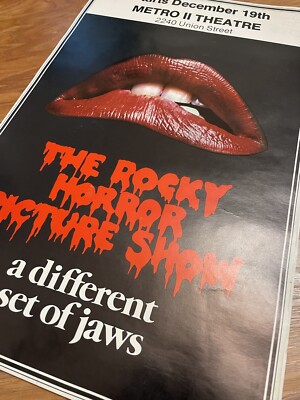 ULTRA RARE ORIGINAL Dec 1975 Premiere Window Card Rocky Horror RHPS ...