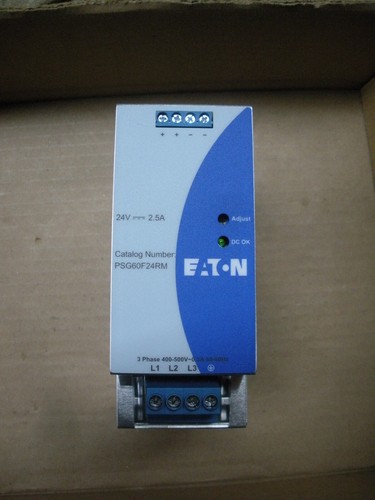 Eaton PSG60F24RM 3 phase 400-500v power supply 24vdc 2.5A NNB | eBay