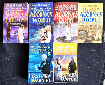 Anne McCaffrey~Lot 6 PB~4 Acorna Series + 2 Acorna's Children~Triumph ...