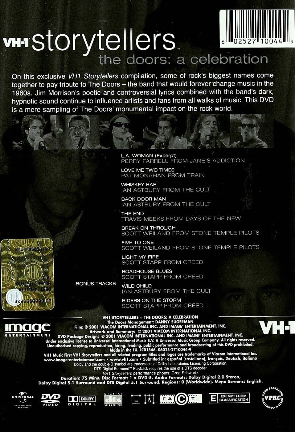 The Doors - VH1 Storytellers/A Celebration (DVD) | eBay