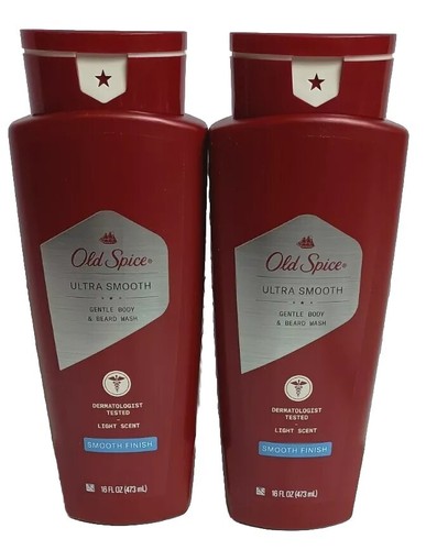 2X Old Spice Ultra Smooth Finish Gentle Body & Beard Wash 16 Oz Each | eBay