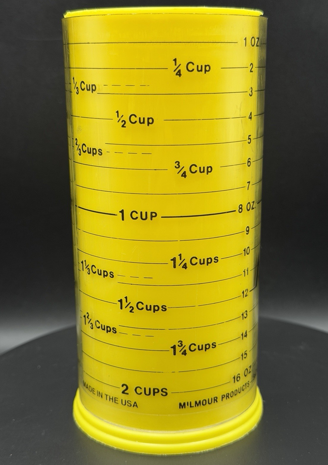 Vintage Milmour Metric Wonder Cup Adjustable Measure US & Metric 2 Cup ...