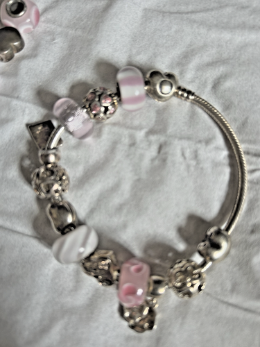 PANDORA STERLING SILVER BRACELET: 14 Charms 925 Silver | eBay