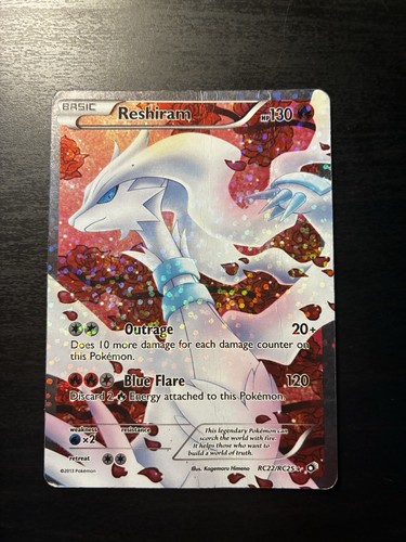 Reshiram (Full Art) RC22/RC25 Legendary Treasures: Radiant Collection ...