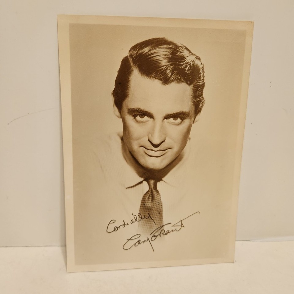 Cary Grant ~ Vintage Hollywood Celebrity Photo 5 x 7 Actor, Signed | eBay