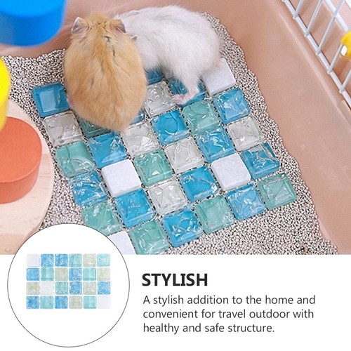 2 Pcs Pet Cooling Sleeping Plate Bed Nest for Hamster Small Animals ...
