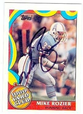 Mike Rozier autographed Football Card (Oilers) 1989 Topps #24 1000 Yard ...