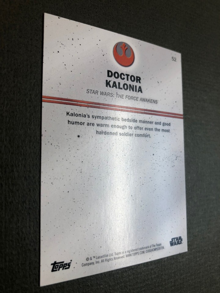 2016 Topps Star Wars Card Trader Doctor Kalonia #52 Pack Fresh! | eBay