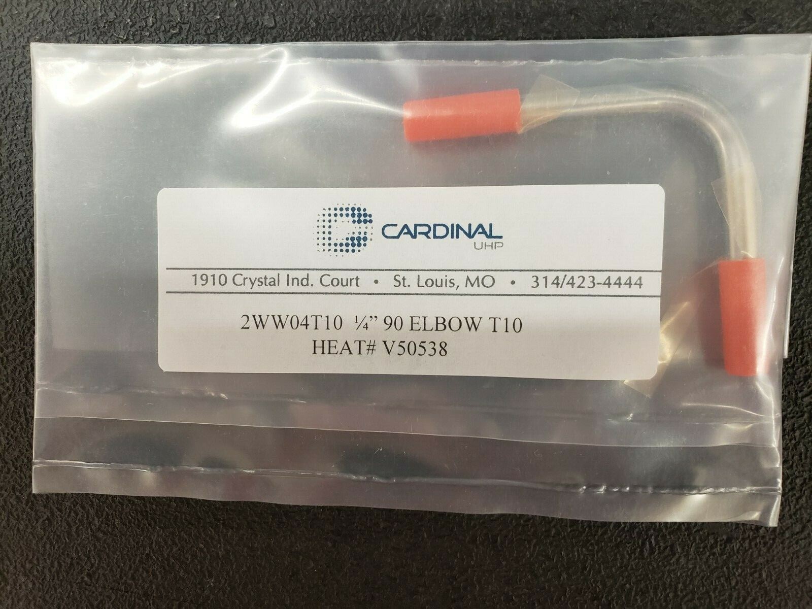 NEW, CARDINAL UHP, 2WW-04-T10, 1/4" 90 Elbow Tech 10 | eBay