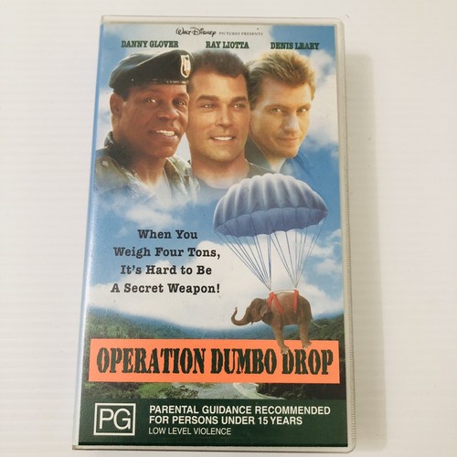 Operation Dumbo Drop VHS Tape 1996 Clamshell Walt Disney Danny Glover ...