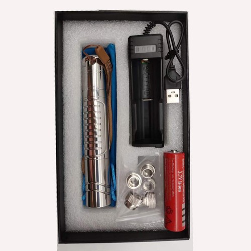 1MW 488nm-200 Fixed Focus Cyan Laser Pointer pen Flashlight light ...