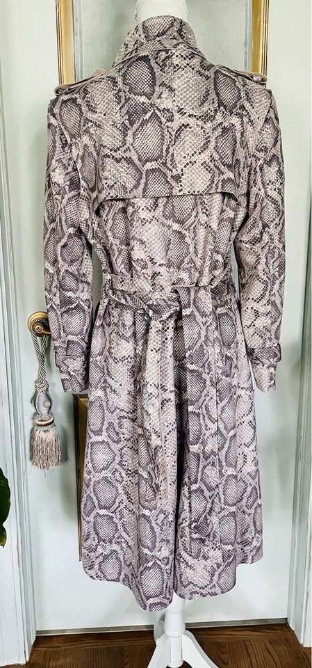 New Gray Snakeskin Pattern Coat Size M/L | eBay
