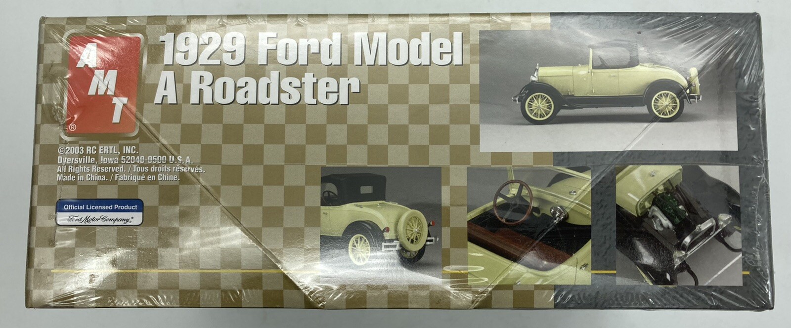 AMT 1929 Ford Model A Roadster #38073 1:25 Scale Model Car Kit Sealed ...