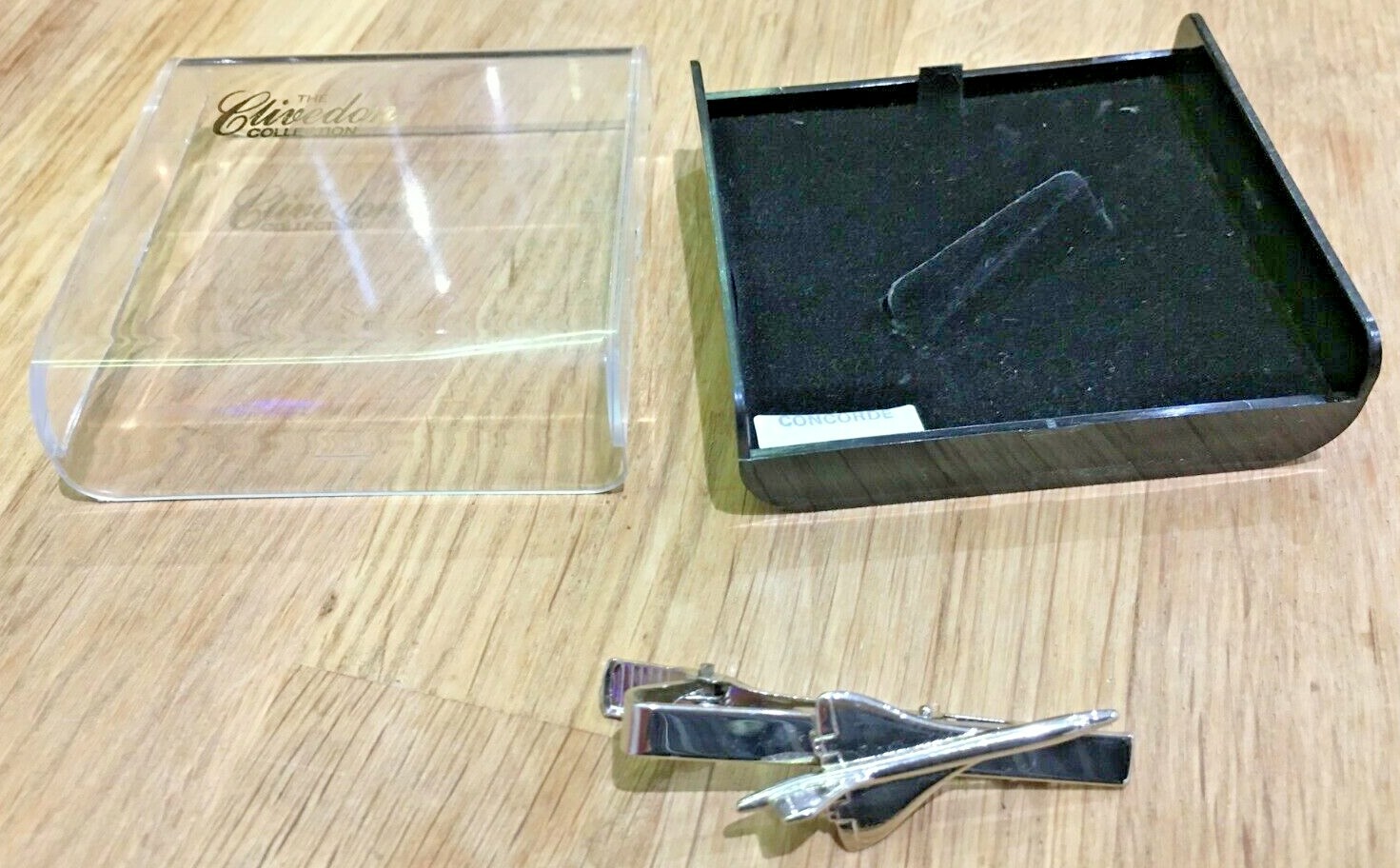 CONCORDE TIE CLIP THE CLIVEDON COLLECTION NEW IN DISPLAY CASE | eBay UK