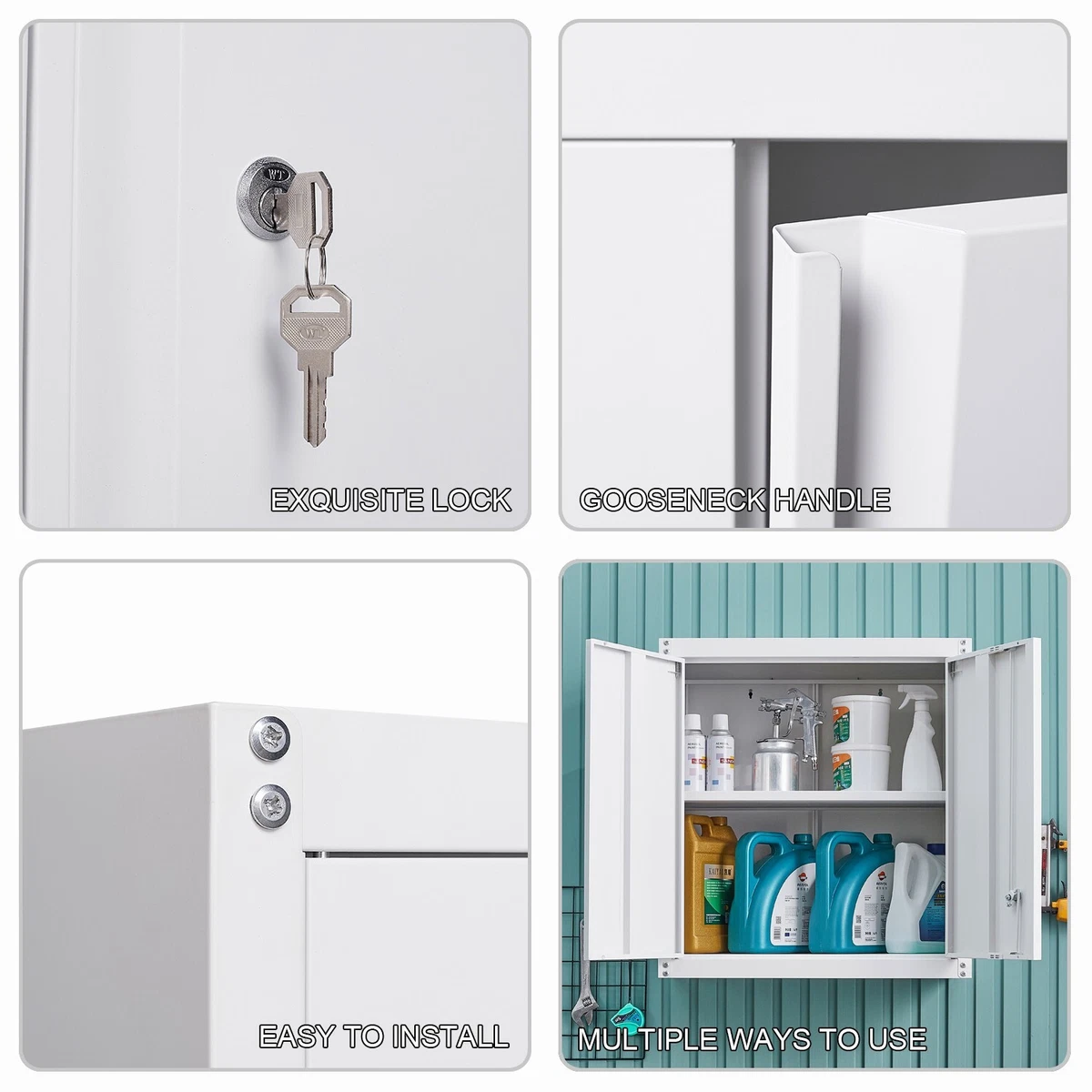 Lockable Wall Cabinet | Cabinets Matttroy