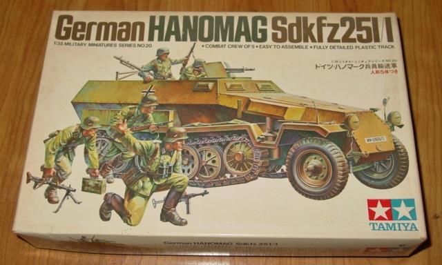 Tamiya 1/35 : German HANOMAG APC Kfz. 251/1 Model Kit #20 (SEALED ...