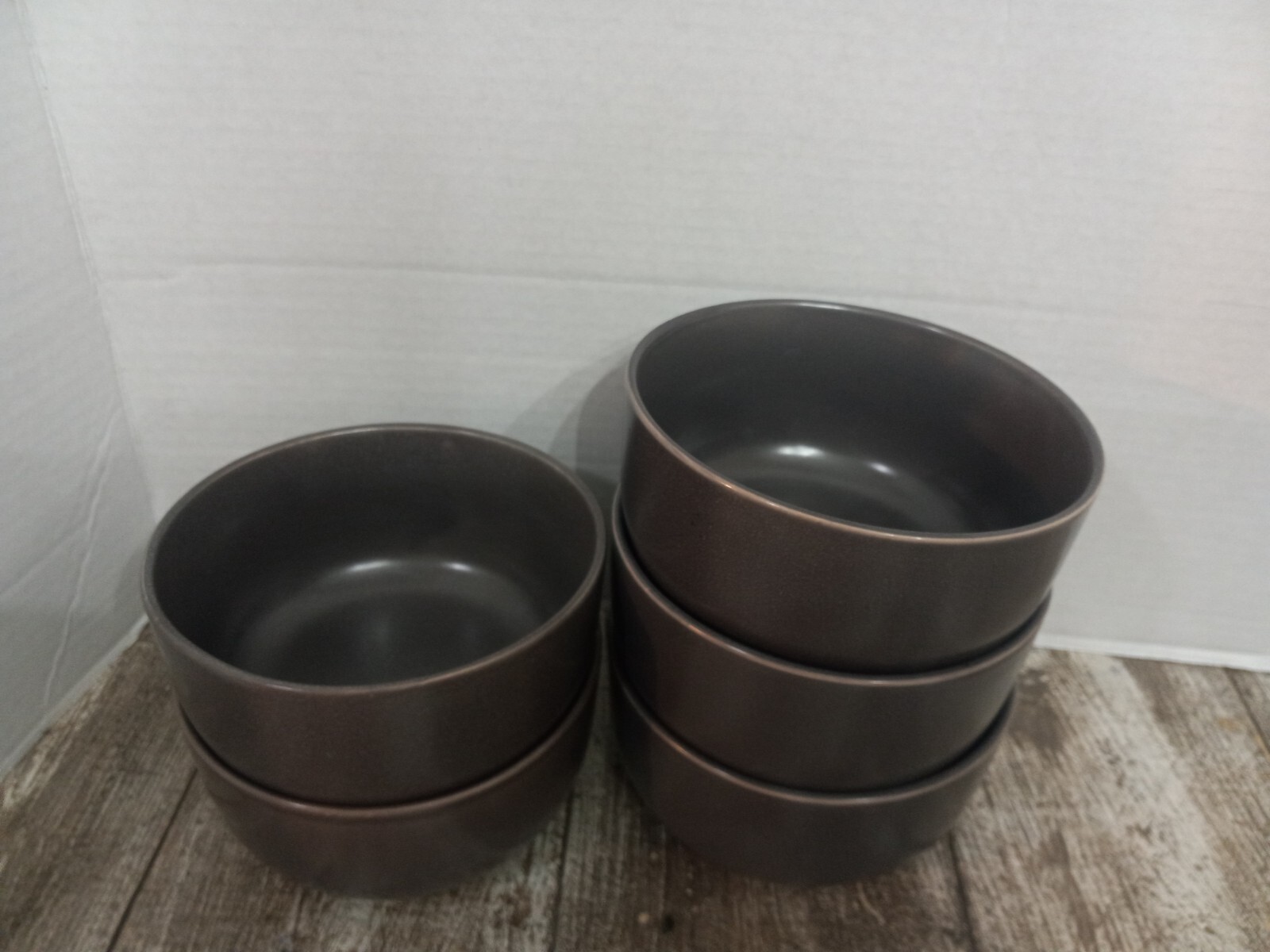 Project 62 Tilley Stoneware Soup Cereal Bowls Gray QTY 5 | eBay