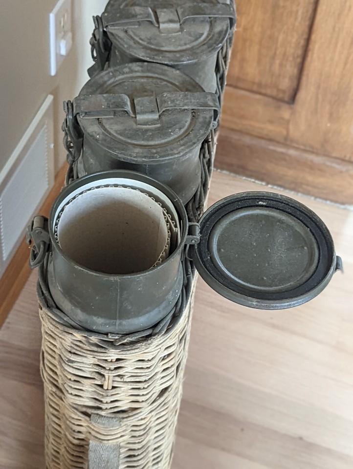 ***RARE*** Nr 0830 German Wicker Artillery Shell Basket EMPTY ...