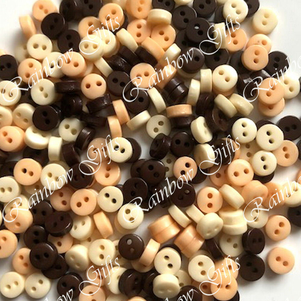 6mm MICRO BUTTONS MINI BUTTONS TINY DOLL CLOTHES BUTTONS SCRAPBOOKING ...