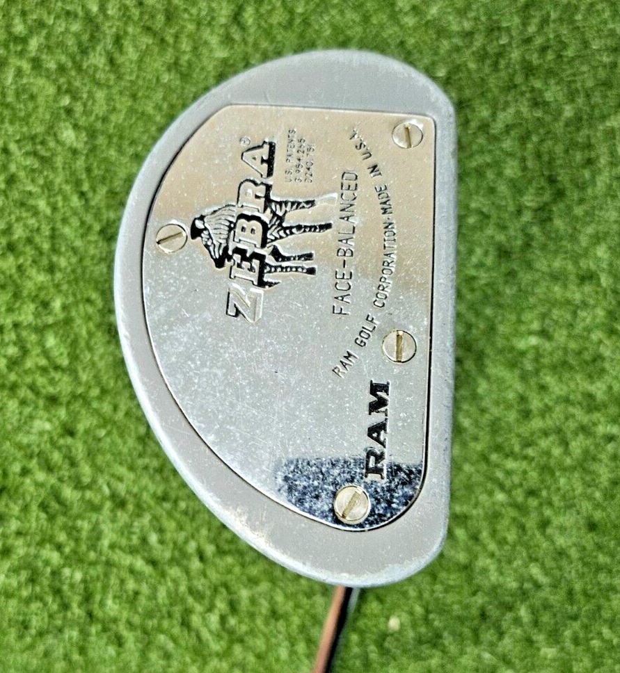 RAM Zebra Face-Balanced Mid Mallet Putter RH / Steel ~35.75" / NEW GRIP ...