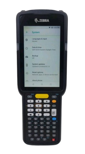 Zebra MC33 MC330K MC330K-SP4HA4US Android 8 Factory Reset Barcode ...