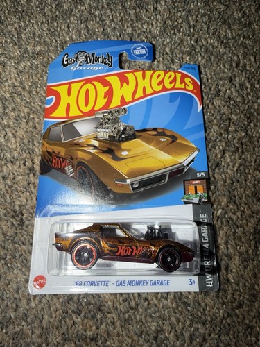 Hot Wheels HW 68 Corvette Gas Monkey Garage 99/365 Gold Super Treasure ...