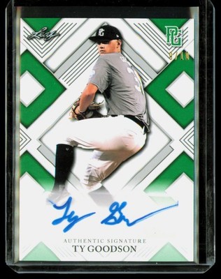 2023 Leaf Perfect Game Showcase Green Ty Goodson #AU-TG2 Auto /10 | eBay