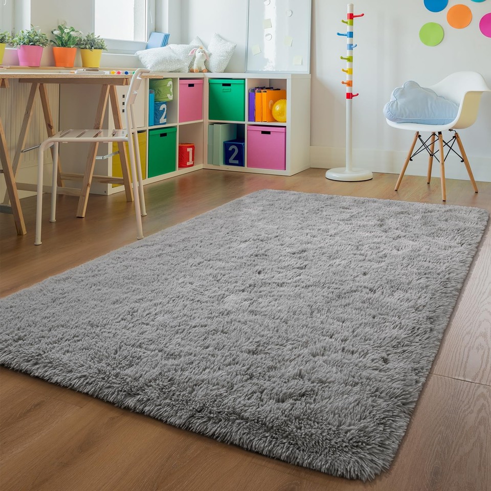 Andecor Soft Extra Large Area Rugs, 9x12 Indoor Shaggy Plush Rug for ...