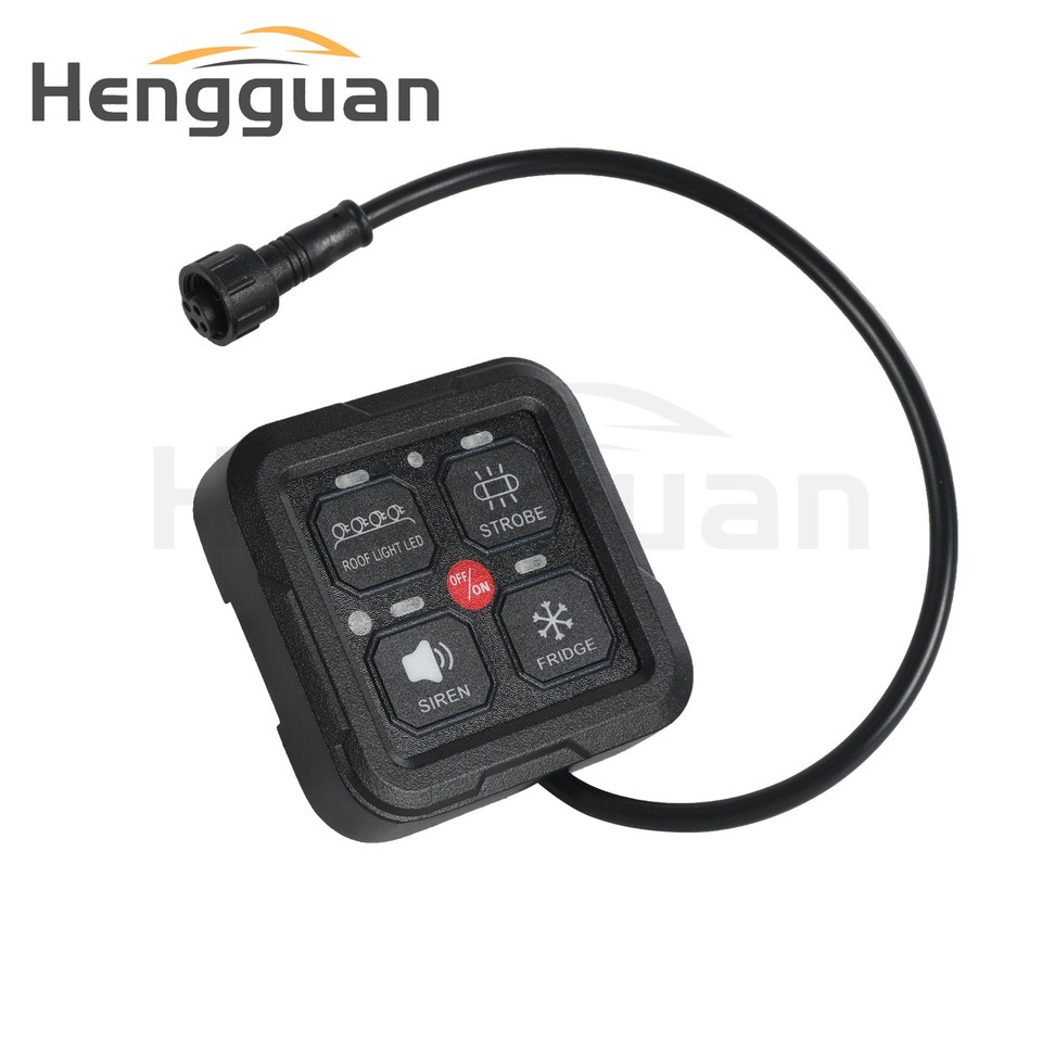 Panel Circuit Control Box 4 Gang ON/OFF Switch LED Light Bar Marine ...