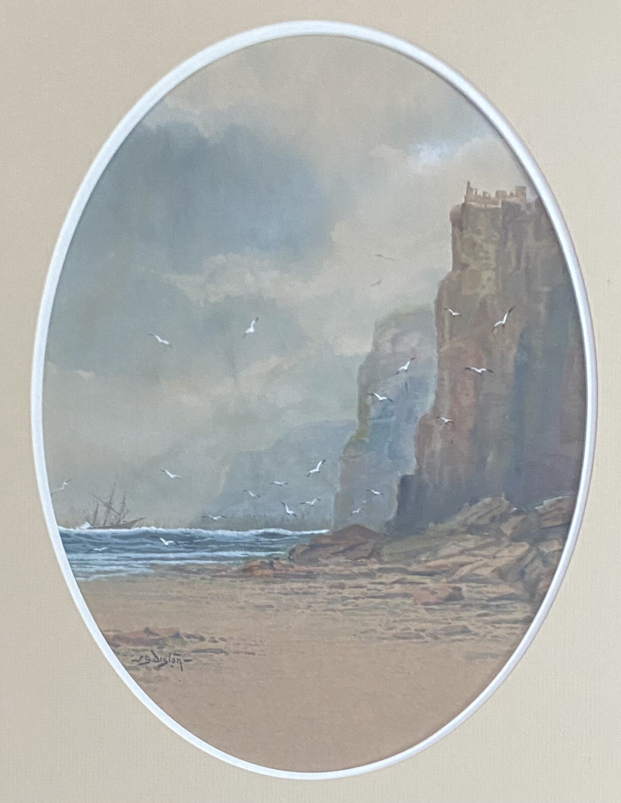 James Swinton Distin. Original Watercolour. A listed Australian artist ...