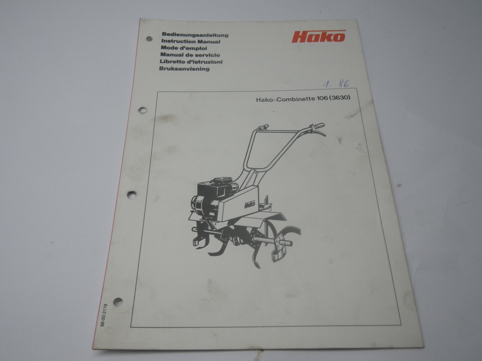 Hako Ersatzteilliste gebraucht kaufen! Nur noch 2 St. bis -75% günstiger