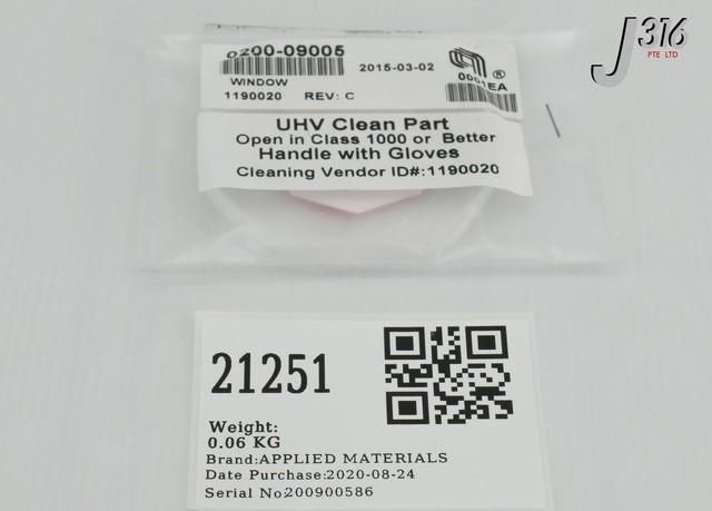 AMAT Applied Materials 0200-09005 Quartz Window for sale online | eBay