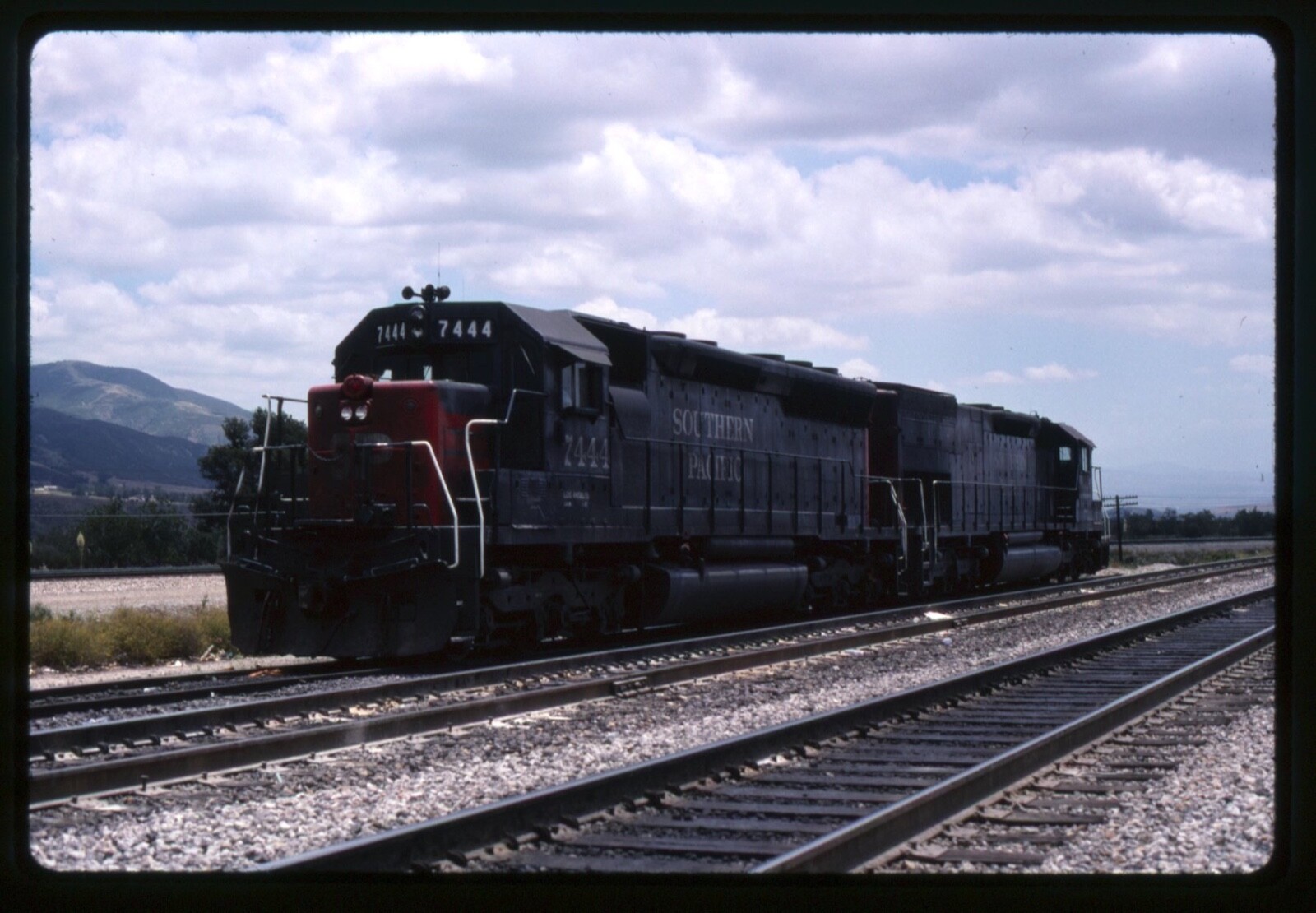 Railroad Slide - Southern Pacific #7444 Locomotive 1988 Dike Texas ...