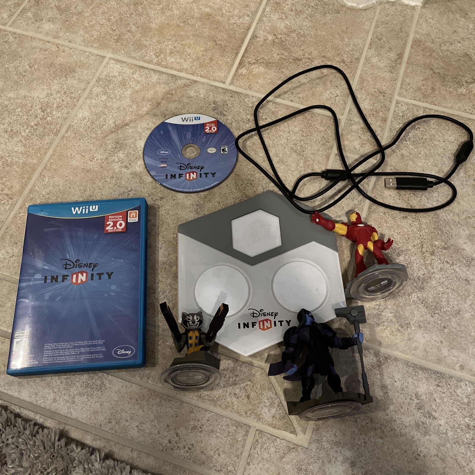 Disney Infinity Wii U 2.0 Edition Game, Portal Base Pad, 3 Characters ...