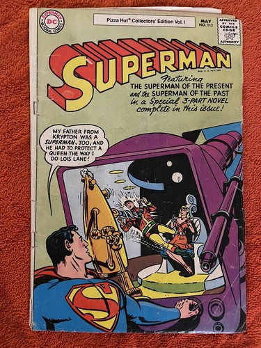 Superman #113 Pizza Hut Collectors Edition Volume One 1977 DC Comic | eBay