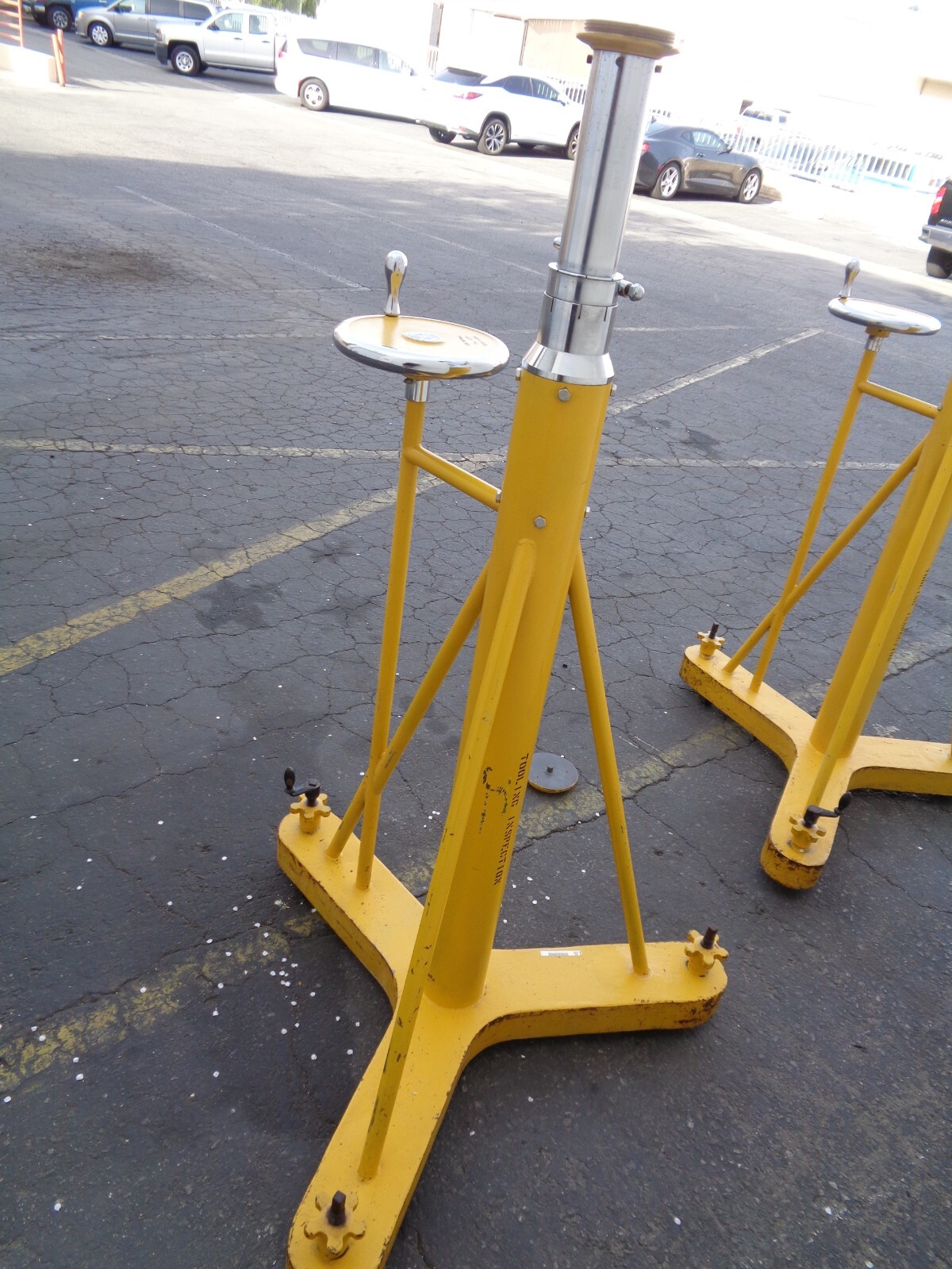 2 Servco Master Stand Metrology Stands 48" Heavy Duty Rolling Tripod ...