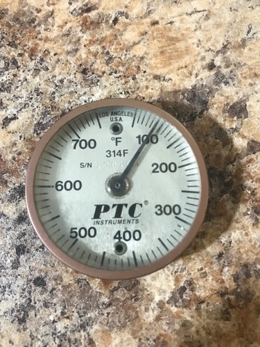 PTC Instruments Dual Magnet Surface Thermometer Model 314f 750 Vintage ...