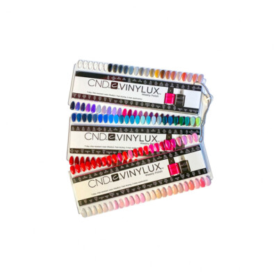 CND Vinylux Salon NAIL TIP Color Chart PALETTE - Set of 3 - 139 Color ...