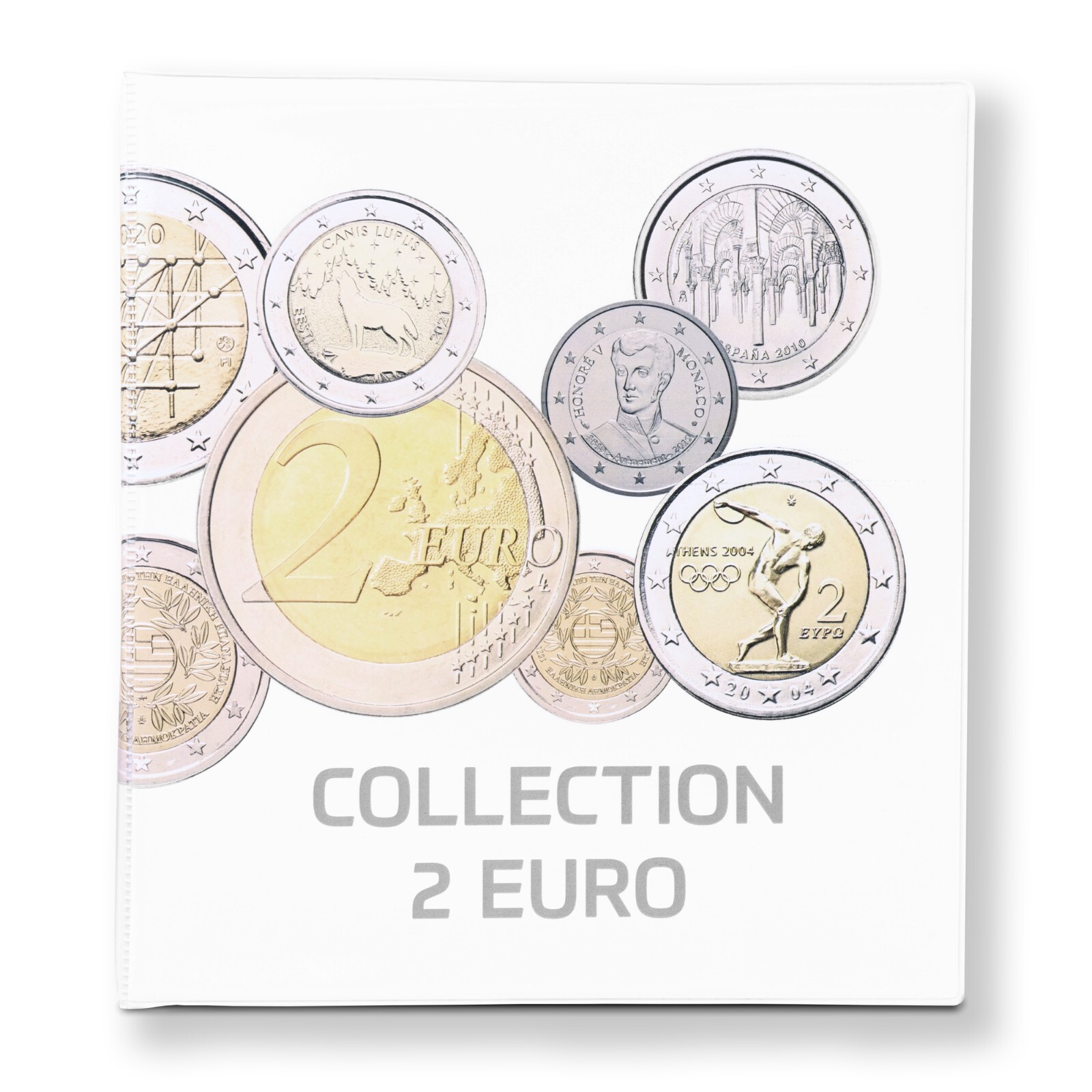 200 Coins_2 EURO ALBUM SCHULZ Coin Collection Extra Strong Professional ...