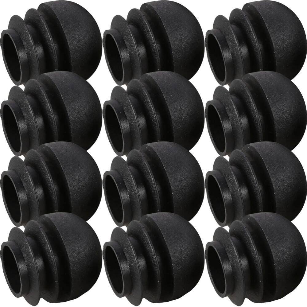 30x Plastic Chair Leg Protectors 25mm End Caps Metal Table Legs | eBay